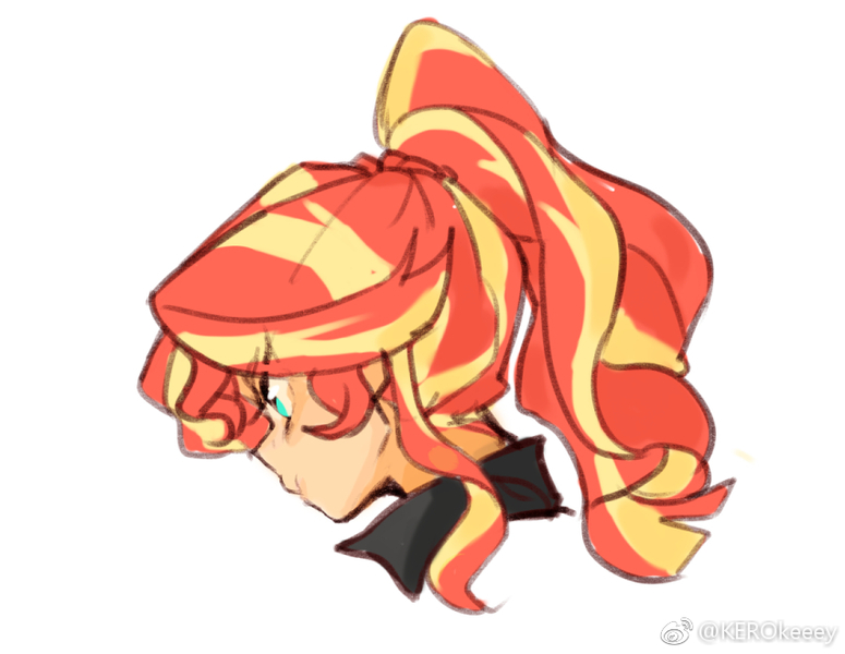 #1557450 - safe, artist:keeerooooo1, derpibooru import, sunset shimmer, human, equestria girls ...