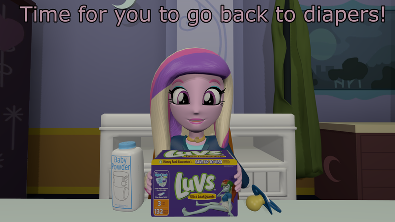 #1619431 - 3d, 4k, abdl, artist:mrdoctorderpy, baby powder, changing ...