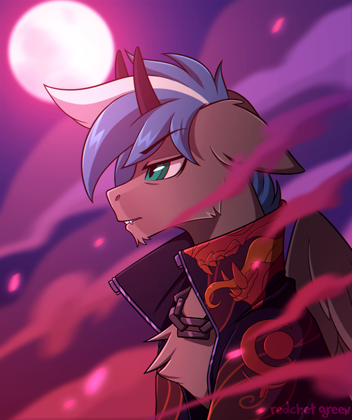 #1640471 - safe, artist:redchetgreen, derpibooru import, oc, unofficial characters only, demon ...