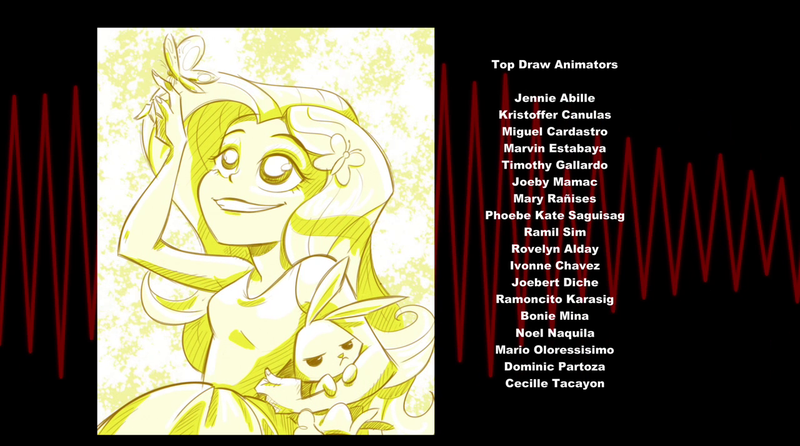 #1649686 - angel bunny, credits, derpibooru import, equestria girls ...