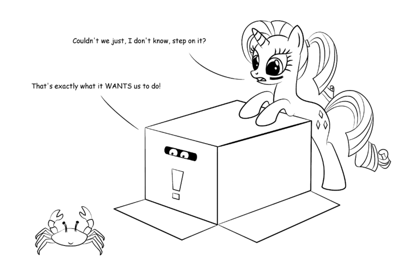 #1695123 - artist needed, safe, derpibooru import, rarity, pony, crab ...