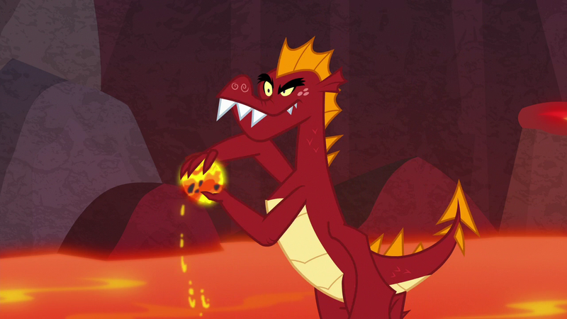 #1714550 - derpibooru import, dragon, garble, lava, lavaball, male ...