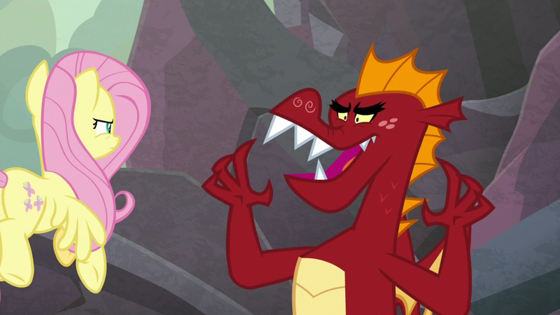 #1719497 - safe, derpibooru import, screencap, fluttershy, garble ...