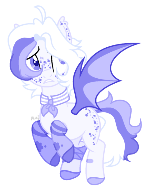 #1724373 - safe, artist:mintoria, derpibooru import, oc, oc:apollo, bat pony, pony, base used ...