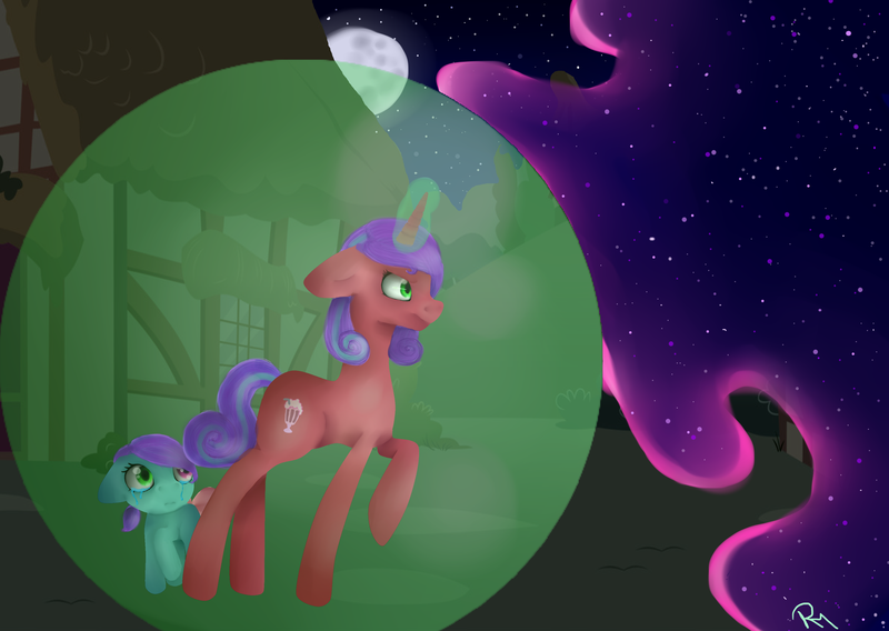 #1724464 - safe, artist:moon-wing, derpibooru import, tantabus, pony ...