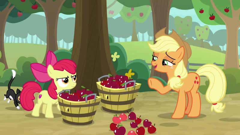 #1728958 - safe, derpibooru import, screencap, apple bloom, applejack ...