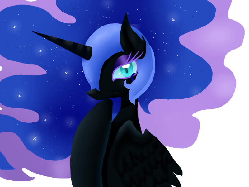 #1741489 - safe, artist:sophiakawaii, derpibooru import, nightmare moon ...