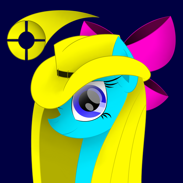 #1742516 - safe, artist:visionwing, derpibooru import, oc, oc:cuteamena, pony, bow, cowboy hat ...