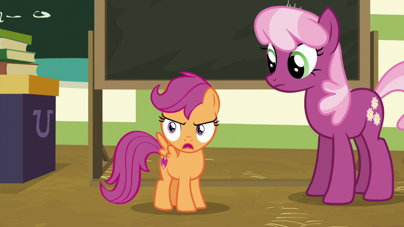 #1751839 - safe, derpibooru import, screencap, cheerilee, scootaloo ...