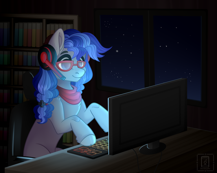 #1787069 - safe, artist:buvanybu, derpibooru import, oc, oc:cinnabyte, unofficial characters ...