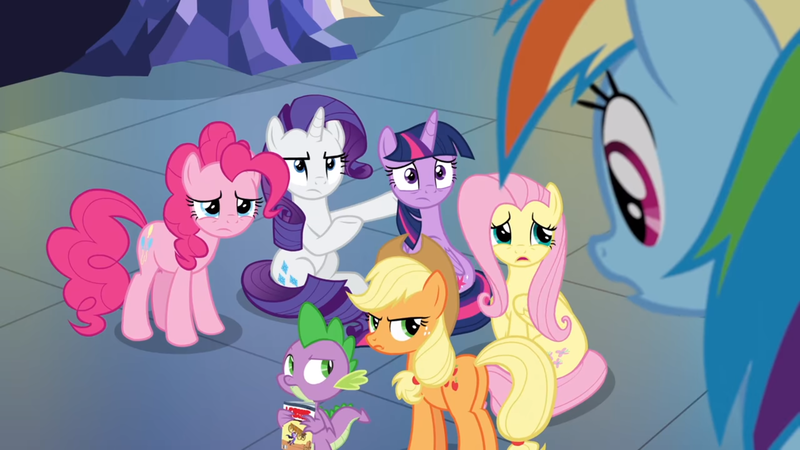 #1794006 - safe, derpibooru import, screencap, applejack, fluttershy, pinkie pie, rainbow dash ...