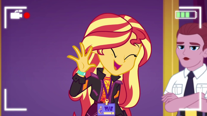 #1861042 - safe, derpibooru import, screencap, mulberry barricade, sunset shimmer, equestria ...