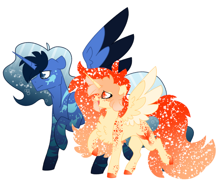 #1894112 - safe, artist:crazysketch101, derpibooru import, oc, oc:abyss, oc:pheonix, unofficial ...