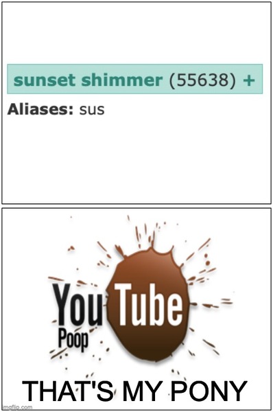 #1896147 - safe, derpibooru import, edit, sunset shimmer, derpibooru, imgflip, meme, meta, no ...