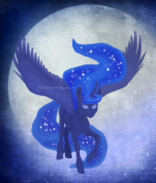 #1899425 - safe, artist:novuerau, derpibooru import, princess luna ...