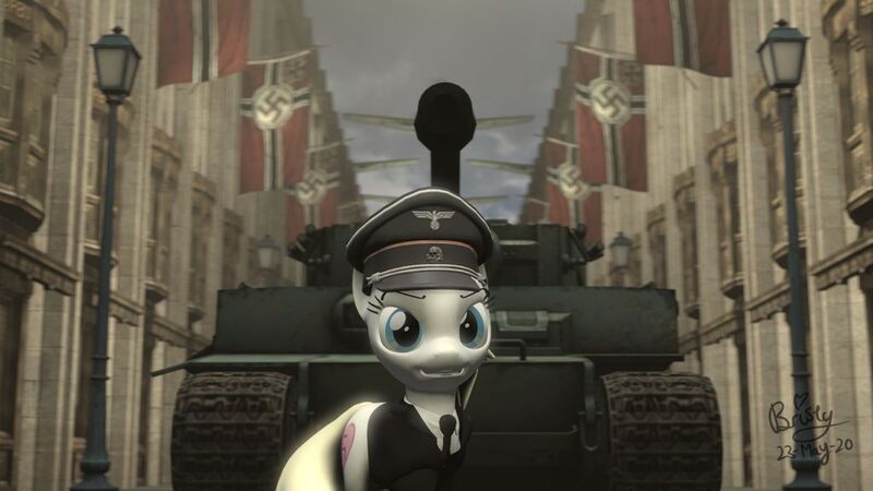 #1906717 - 3d, artist:ilikelilpipalot, aryan pony, clothes, derpibooru ...