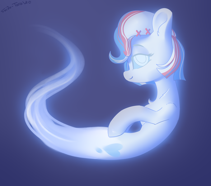 #1907472 - safe, artist:shido-tara, derpibooru import, oc, oc:ghost pone, ghost, ghost pony ...