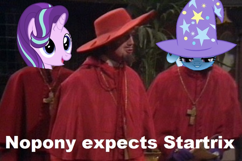 #1957665 - safe, derpibooru import, starlight glimmer, trixie, pony, unicorn, no second prances ...