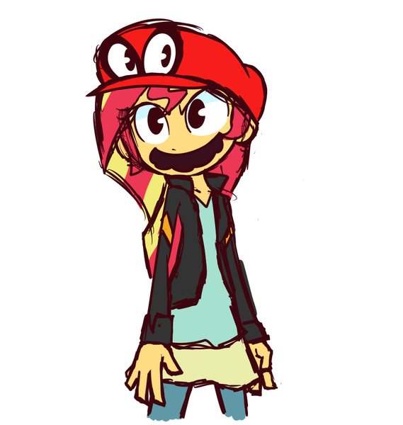 #1991411 - safe, artist:lilboulder, derpibooru import, sunset shimmer ...