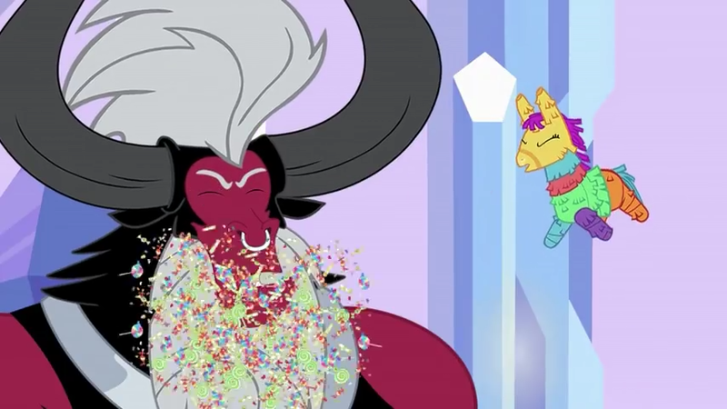 #1994410 - artist:toucanldm, derpibooru import, lord tirek, piñata ...