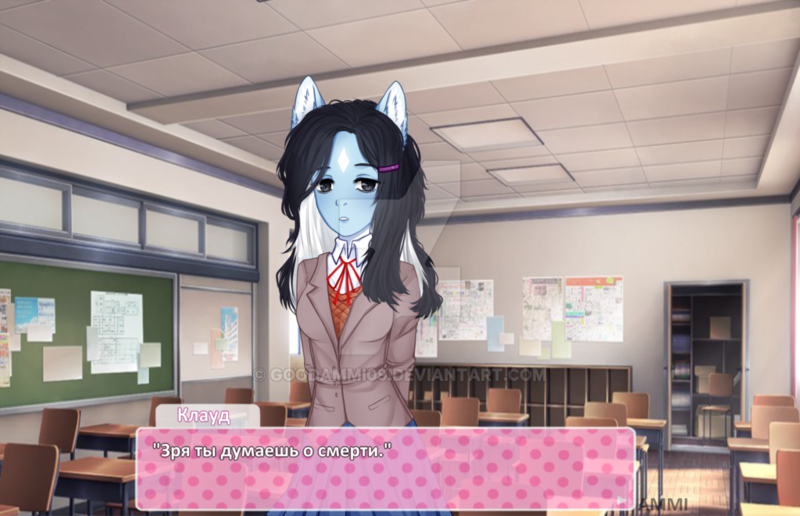 #2000604 - anthro, artist:goodammi09, cyrillic, derpibooru import, doki ...