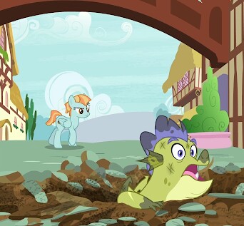 #2019243 - safe, derpibooru import, screencap, sludge (dragon), dragon ...