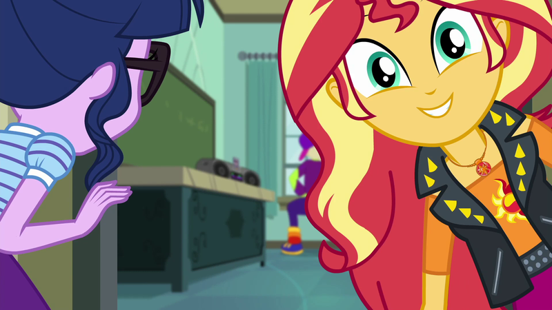 #2047646 - safe, derpibooru import, screencap, cranky doodle donkey, sunset shimmer, twilight ...