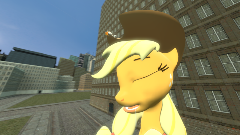 #2059153 - safe, derpibooru import, applejack, oc, oc:gentlesteps, pony ...