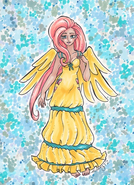 #2073595 - artist:nickyflamingo, derpibooru import, fluttershy, human ...