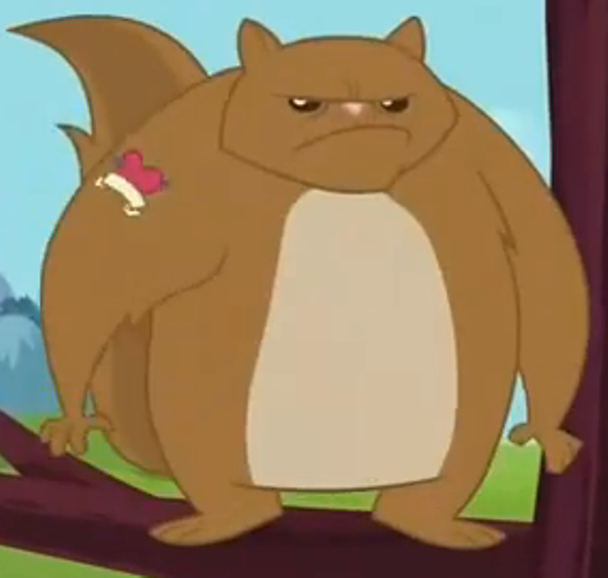 Muscular Squirrel Cartoon