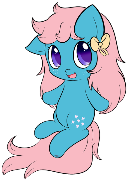 #2087949 - artist:pokumii, bowtie (g1), chibi, derpibooru import, g1 ...