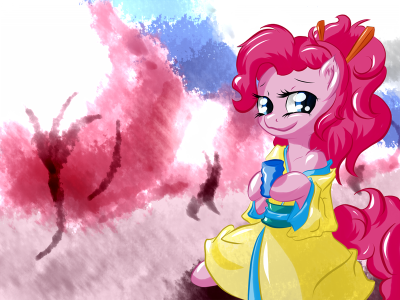 #2108863 - artist:snus-kun, clothes, derpibooru import, kimono ...