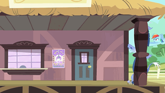 #2122026 - animated, applejack, blue flu, briefcase, derpibooru import ...