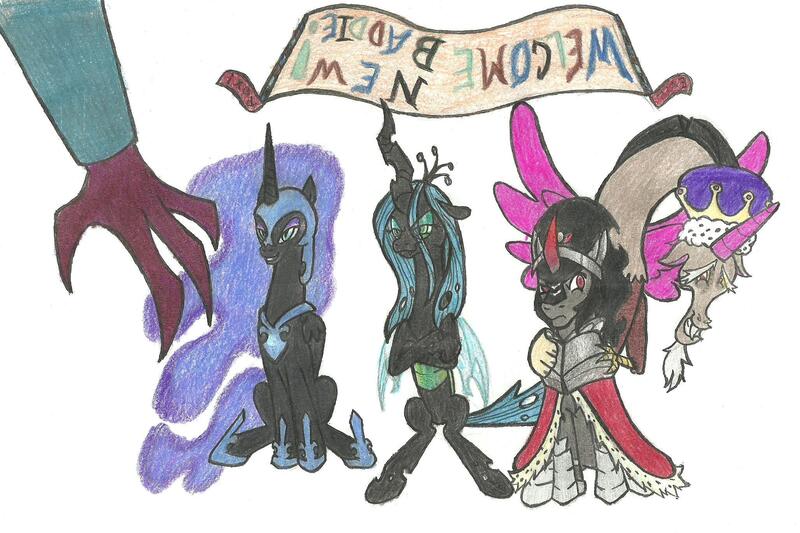 #2130409 - antagonist, artist:knightdemon, banner, derpibooru import ...