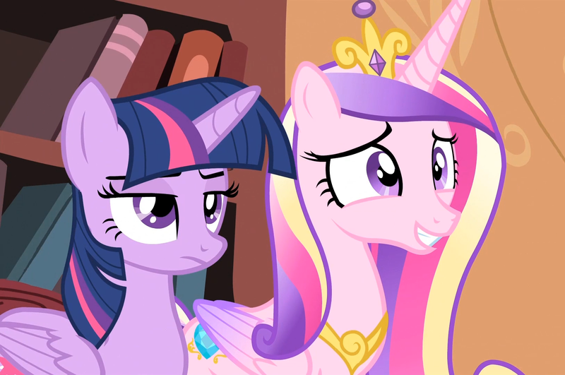 #2142486 - safe, derpibooru import, screencap, princess cadance, twilight sparkle, twilight ...