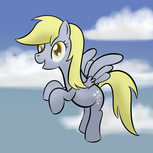 #1558 - safe, artist:why485, derpibooru import, derpy hooves, pegasus ...