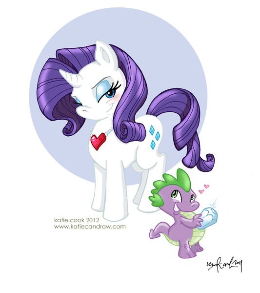 #18223 - safe, artist:katiecandraw, derpibooru import, rarity, spike ...