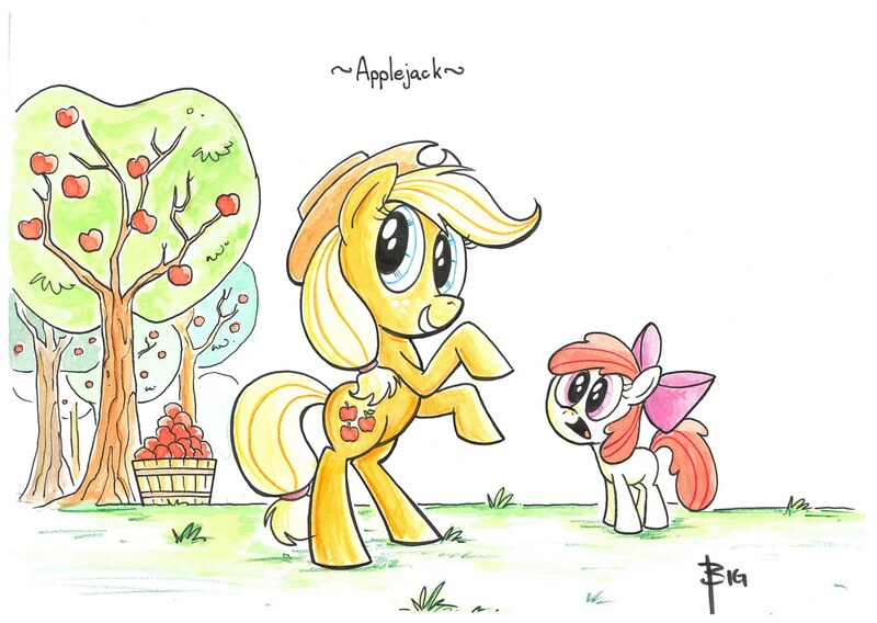 #21644 - apple, apple bloom, applejack, artist:jim miller, derpibooru ...