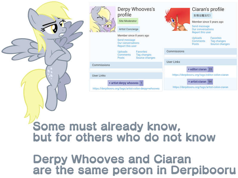 #2618644 - safe, derpy hooves, oc, oc:ciaran, oc:derpy whooves, pegasus, pony, derpibooru ...