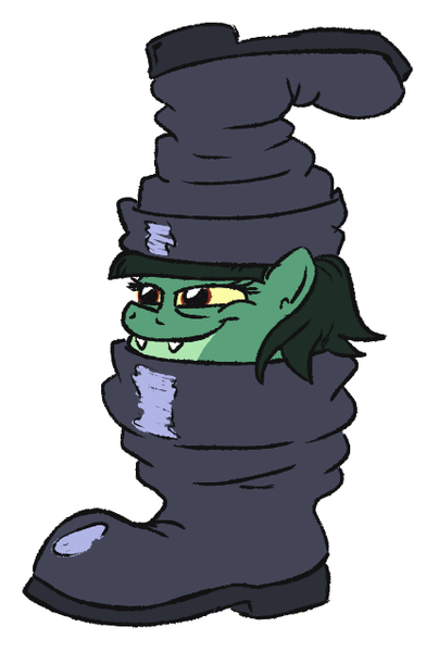 #2252200 - artist:jargon scott, boots, fangs, female, oc, oc:tija ...