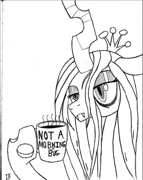 Mlp Chrysalis With Coffee