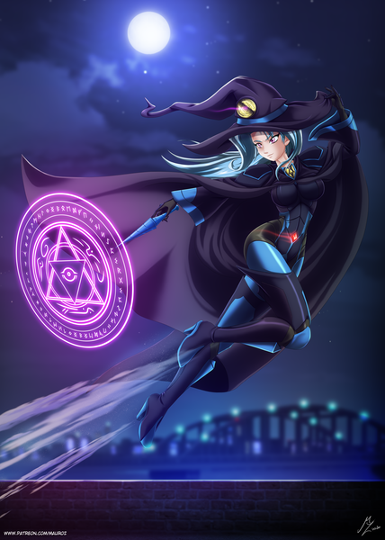 #2272377 - safe, artist:mauroz, derpibooru import, trixie, human, anime ...