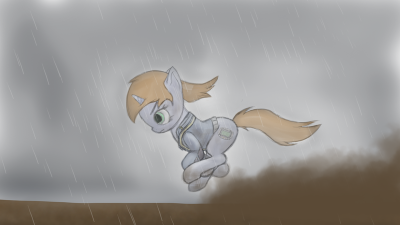 #2285835 - safe, artist:astralr, derpibooru import, oc, oc:littlepip, unofficial characters only ...