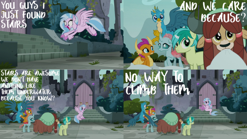 #2318274 - safe, derpibooru import, edit, edited screencap, editor:quoterific, screencap, gallus ...