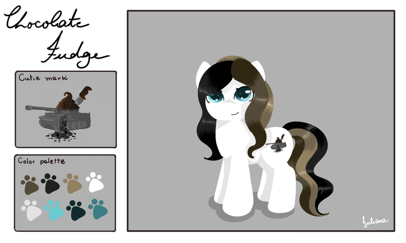 #2327436 - safe, artist:julie25609, derpibooru import, oc, oc:chocolate fudge, earth pony, pony ...