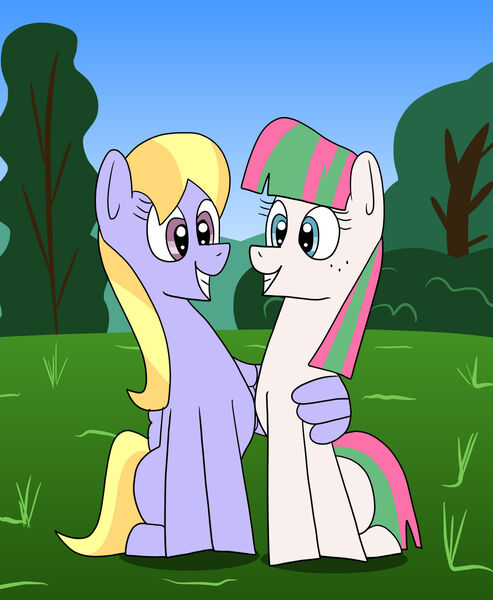 #2331095 - safe, artist:platinumdrop, derpibooru import, blossomforth ...