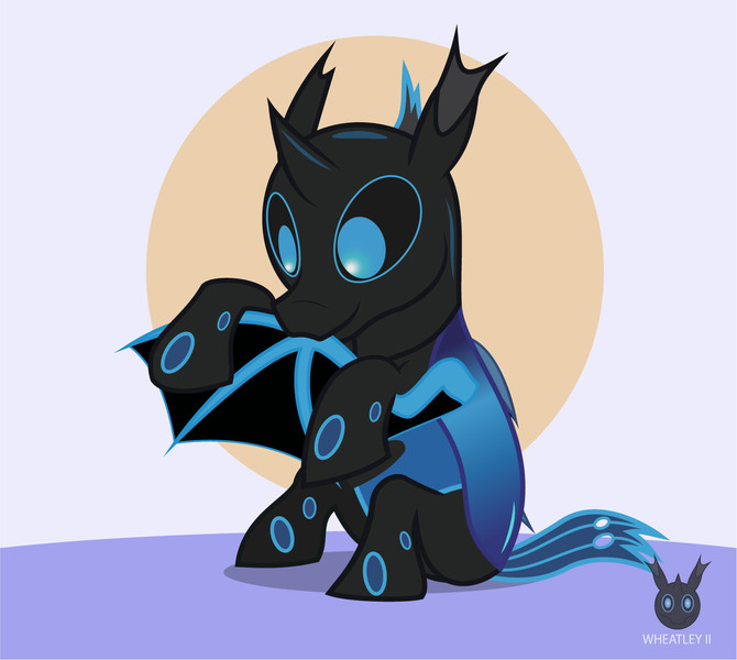 #2335587 - safe, artist:wheatley r.h., derpibooru import, oc, oc:w. rhinestone eyes, changeling ...