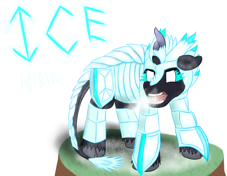 #2366857 - safe, artist:gesr, artist:rtg2100, derpibooru import, oc, kirin, nirik, armor, ice ...