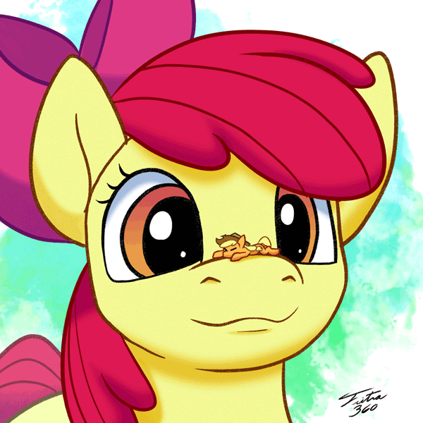 #2376598 - safe, artist:tsitra360, derpibooru import, apple bloom ...