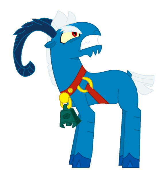 #2421598 - safe, derpibooru import, grogar, sheep, angry, bell, cloven ...